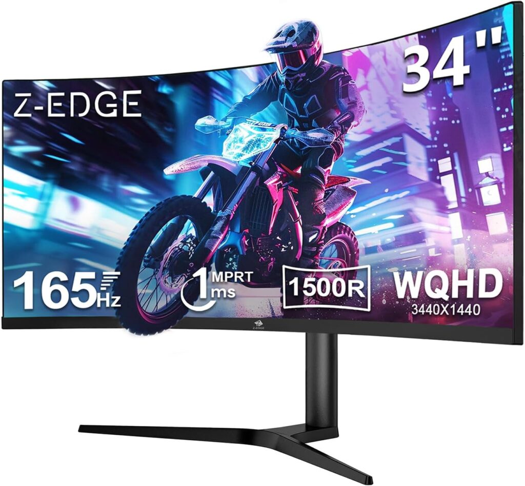 Z‑Edge 34 Inch Curved Monitor Review – 165 Hz Gaming Value
