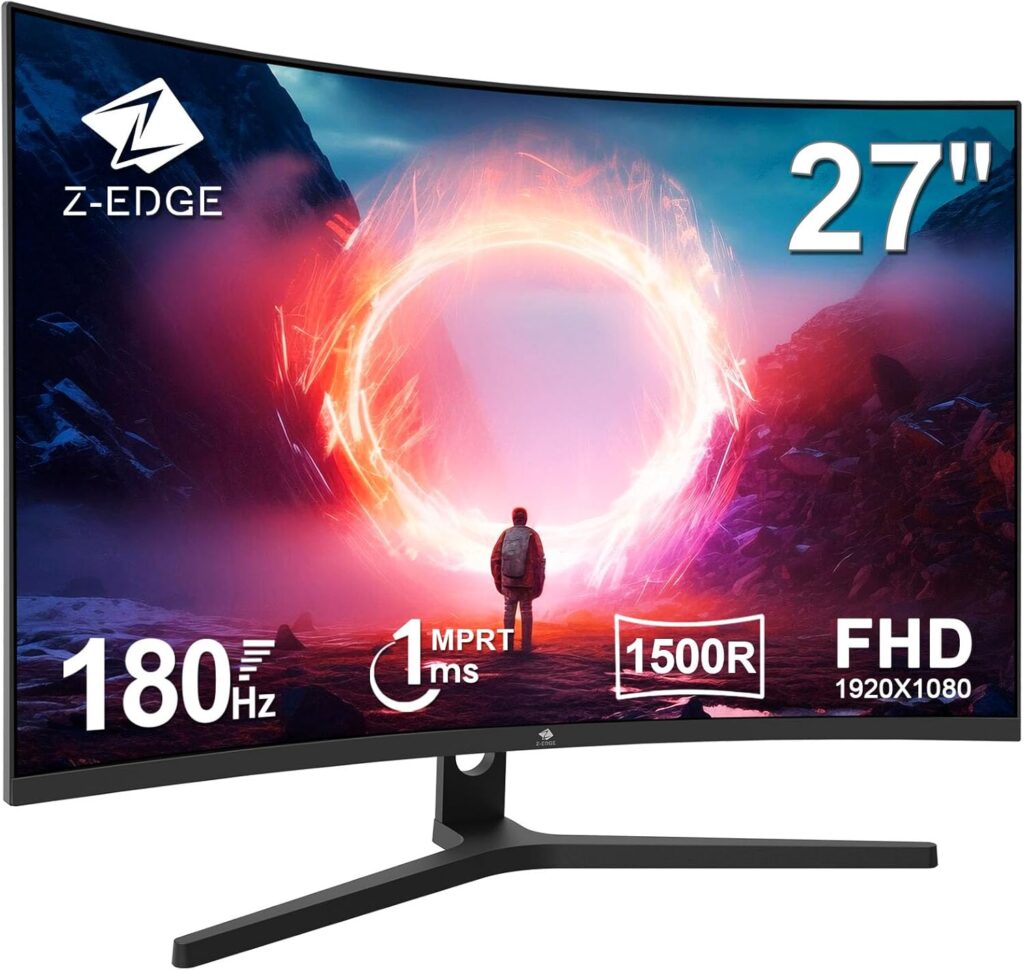 Z-Edge Curved Gaming Monitor Review: 165Hz FHD Display